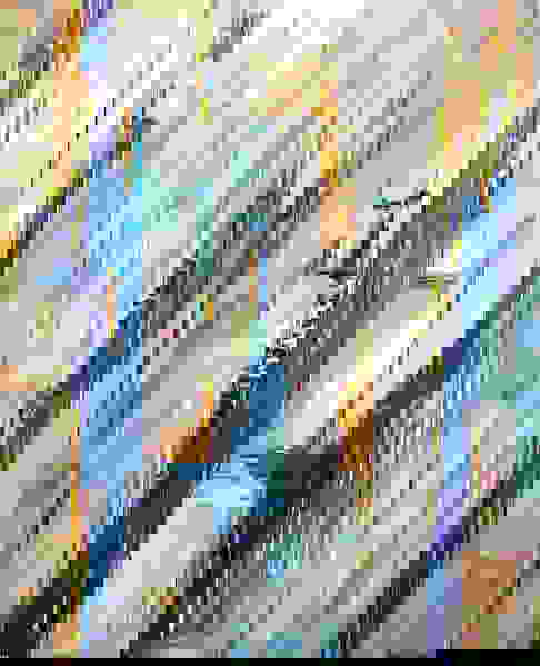 Barbara Owens "emotional Rescue" Signed Original Acrylic - Abstract Auction