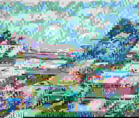 Vincent Farrell "laguna Beach" Signed Serigraph Le Auction