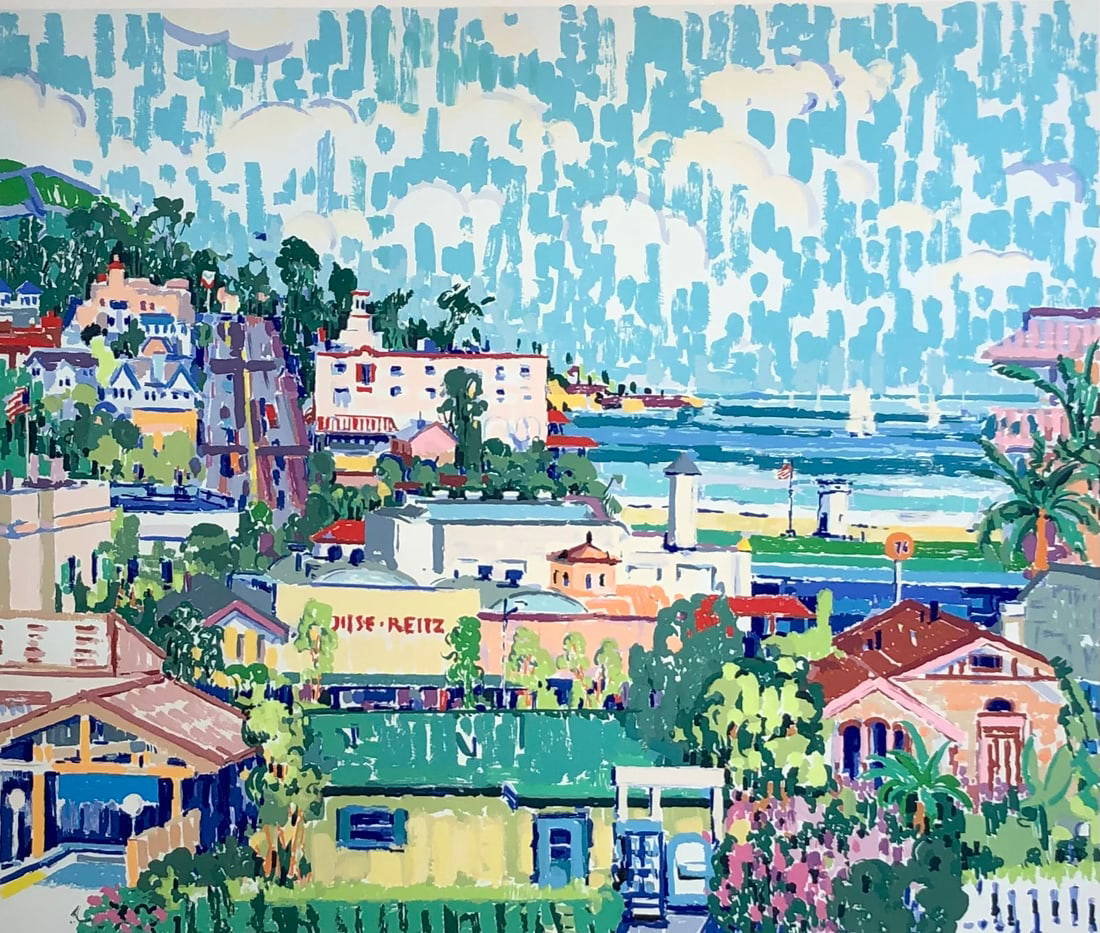 Vincent Farrell "laguna Beach" Signed Serigraph Le Auction