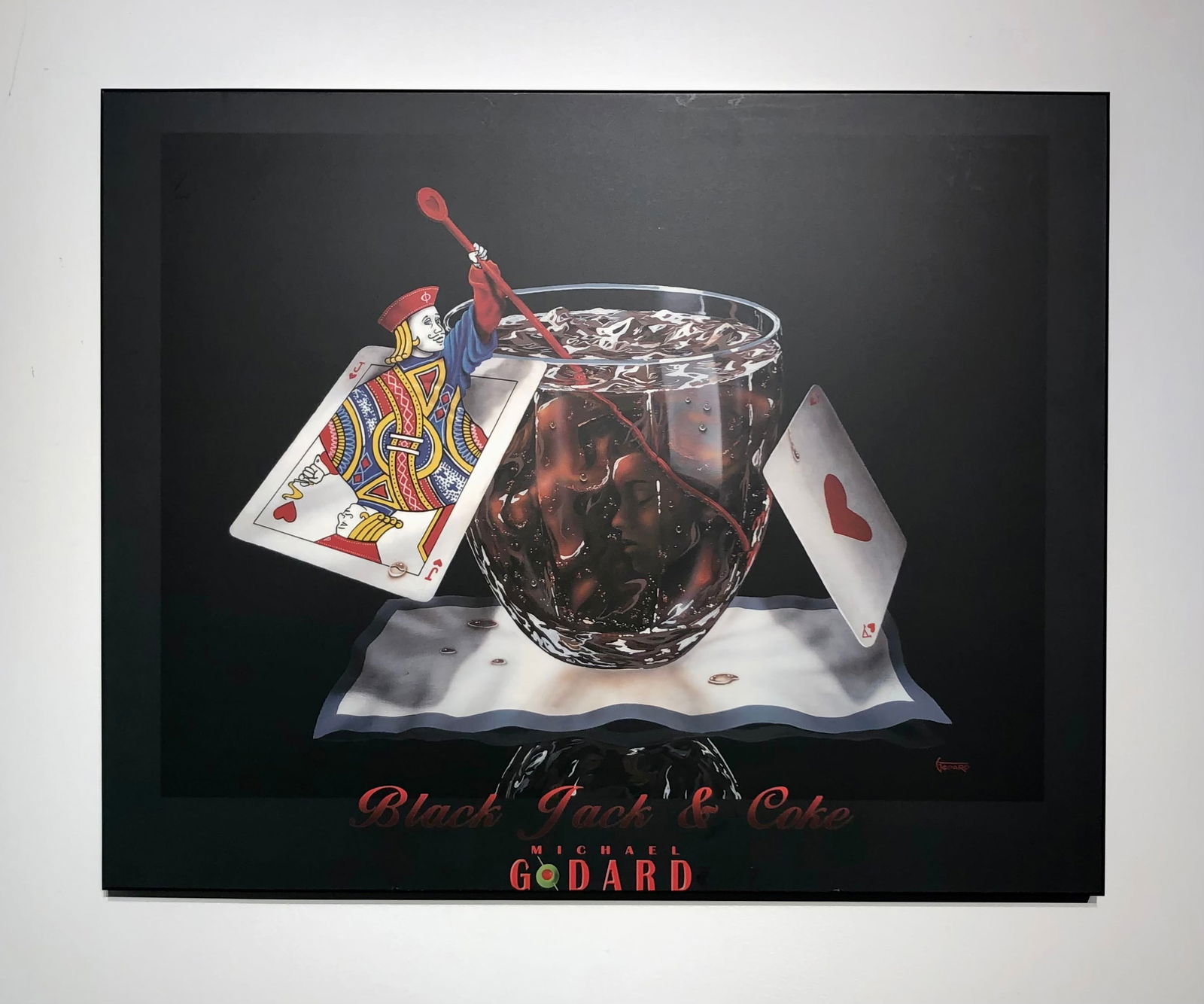 Michael Godard "black Jack And Coke" Giclee Auction