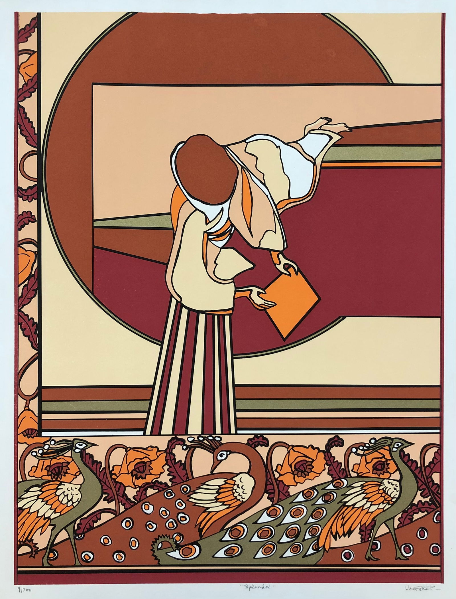 Lloyd Van Pitterson "splendor" Signed Serigraph Le Auction