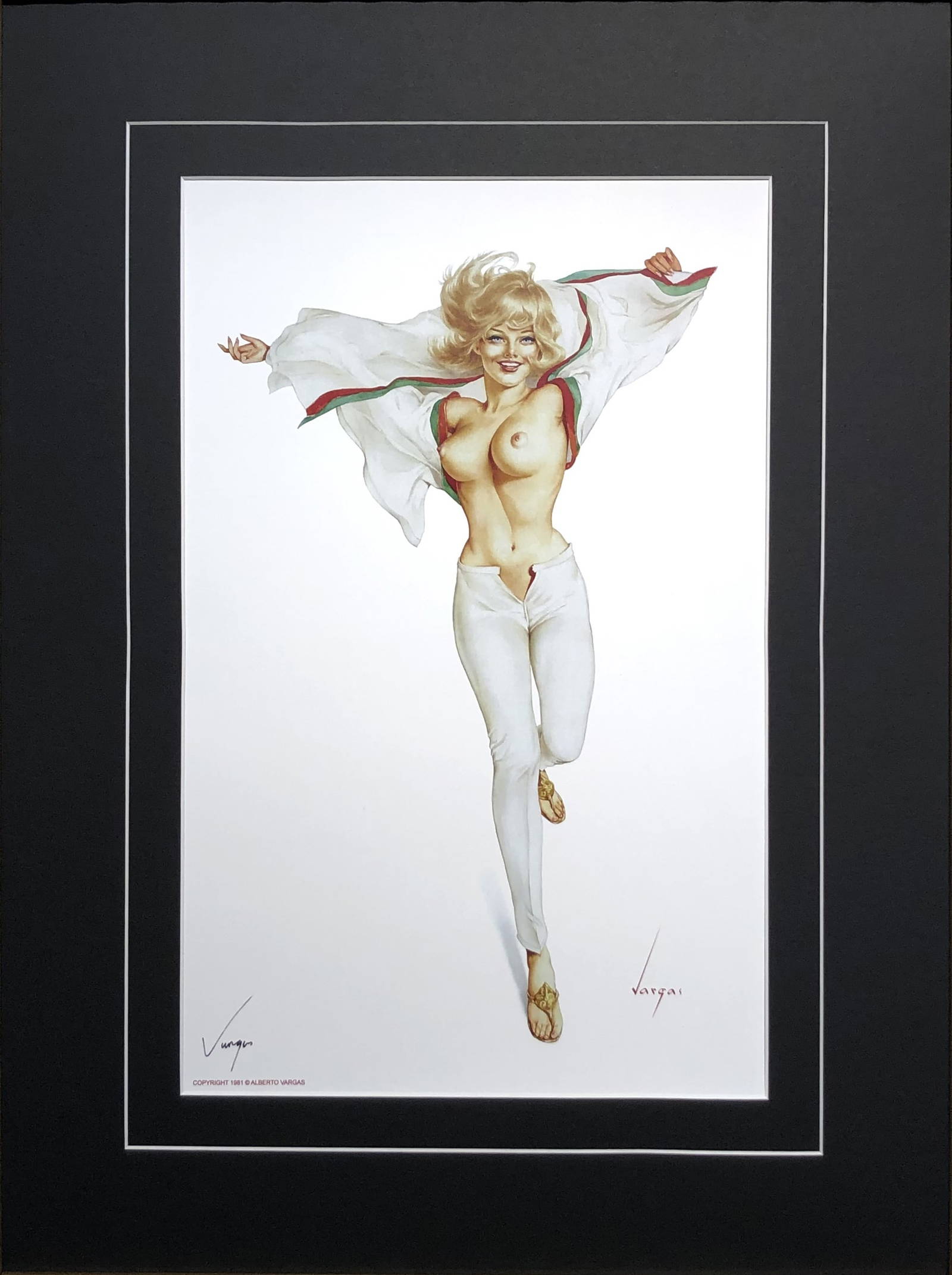 Alberto Vargas "vargas Girl, Playboy Pin-up August 1967" Hand-signed Lithograph (1981) Auction
