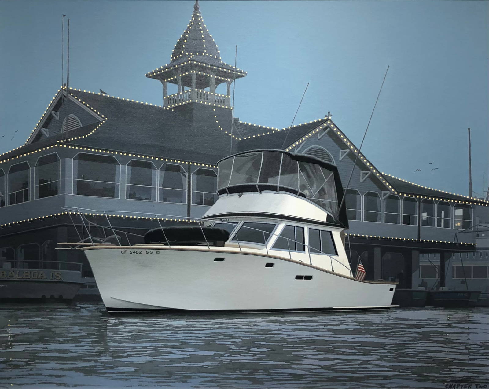 Bob Rector "ultimate Sport Fisher" Signed Oil On Canvas Auction