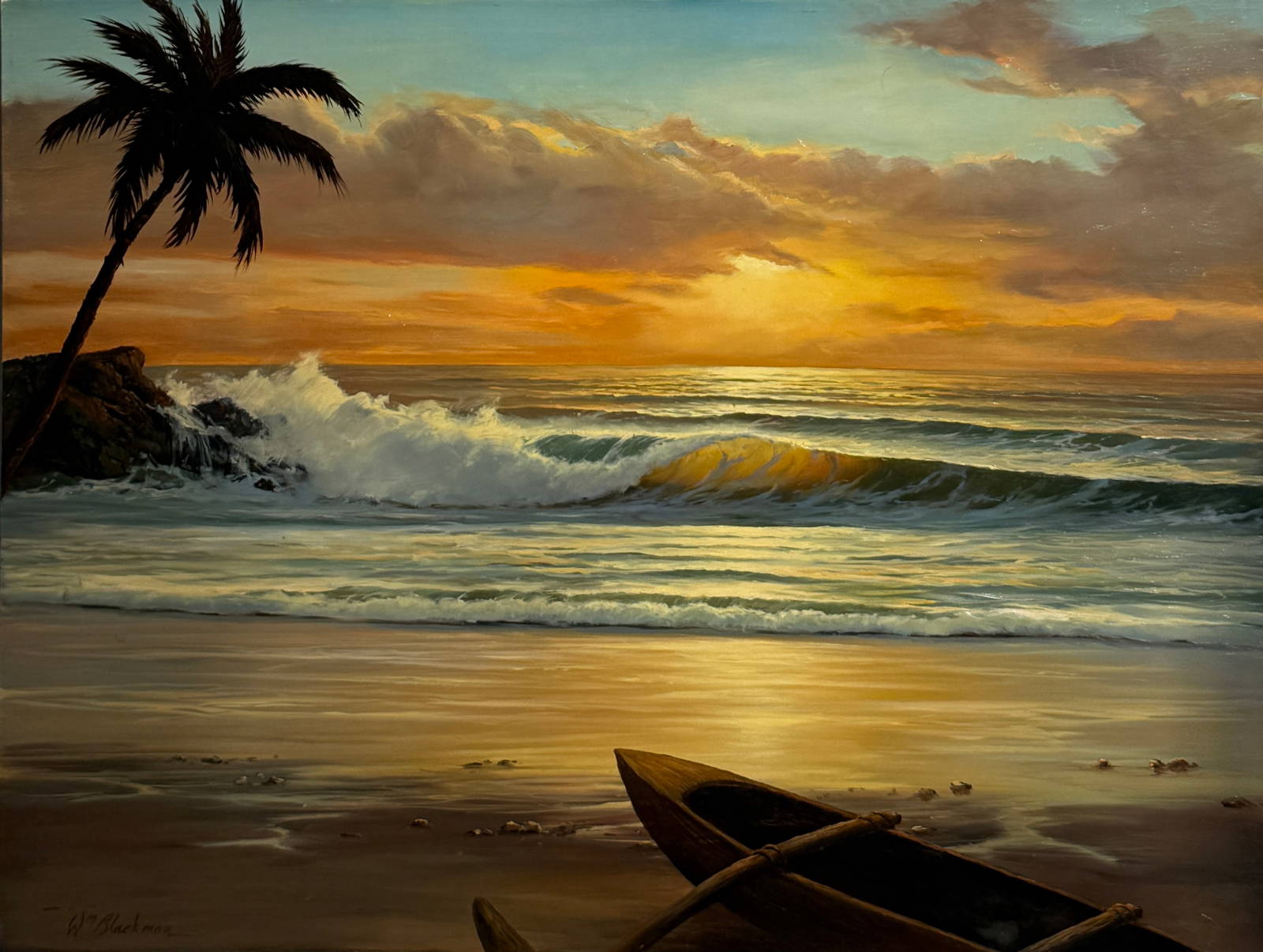 William Blackman (seascape) Signed Original Oil Auction