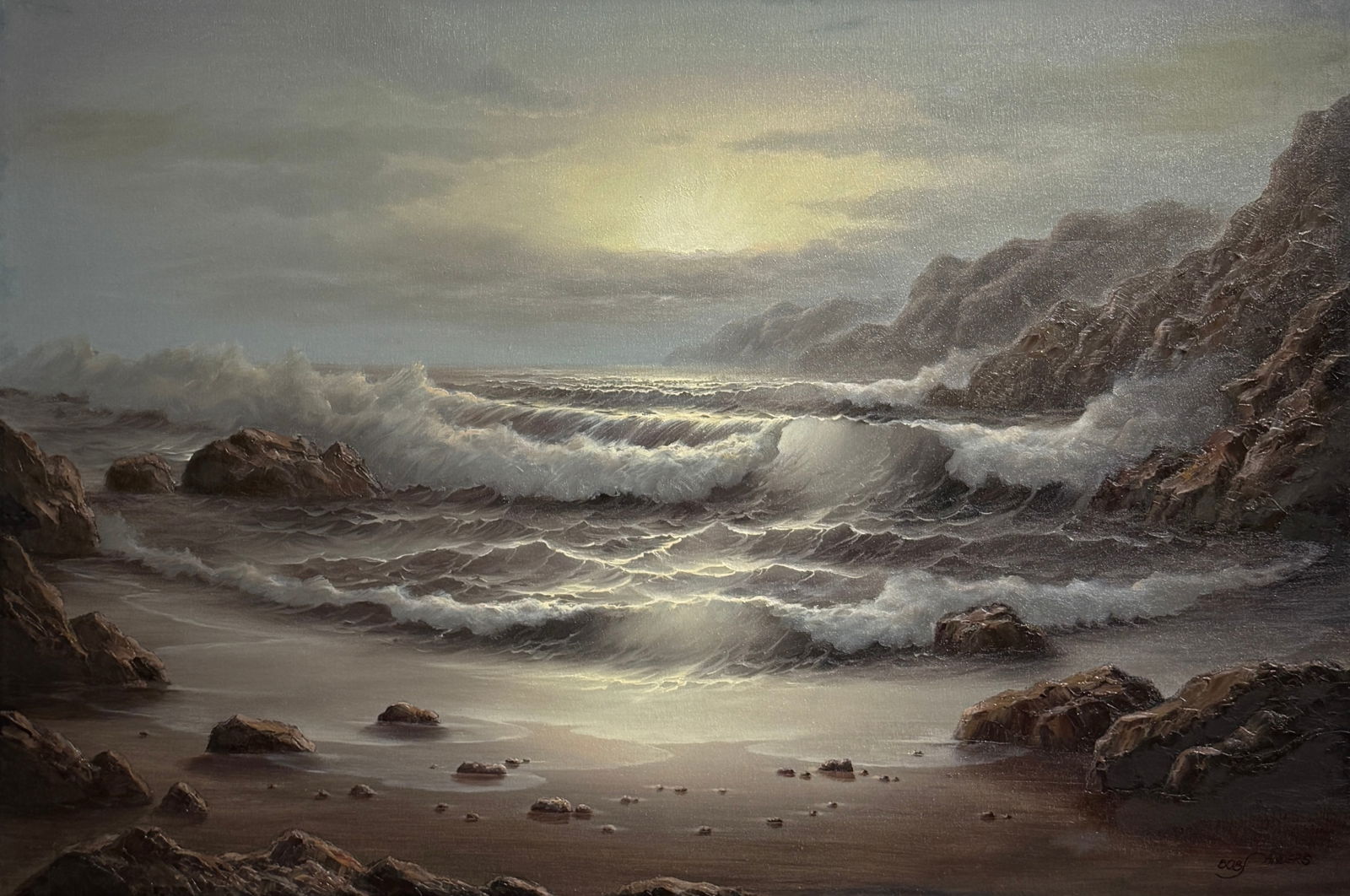 Bob Sanders (seascape) Signed Original Oil - Jun 28, 2025 | Michael's ...