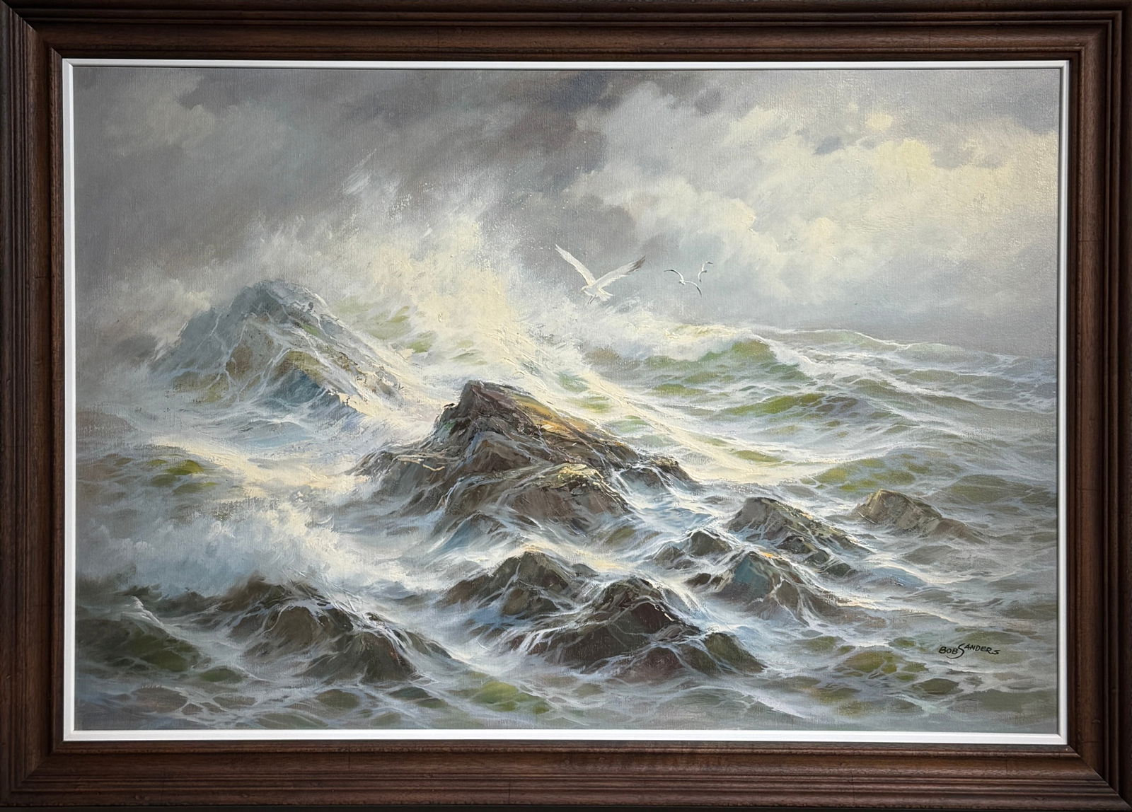 Bob Sanders (seascape) Signed Original Oil Auction