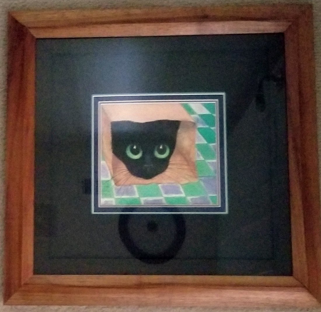 Margaret Keane Original Oil Painting.....hide And Seek