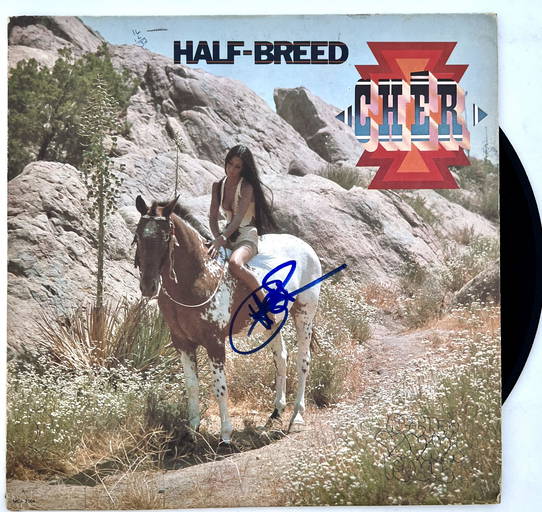 Signed Cher Half Breed Album W Record
