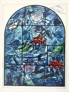 Marc Chagall Marc Chagall Lithograph Reuben Jerusalem Windows
