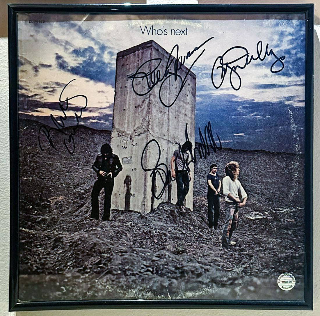 Framed The Who, Whos Next Album Auction