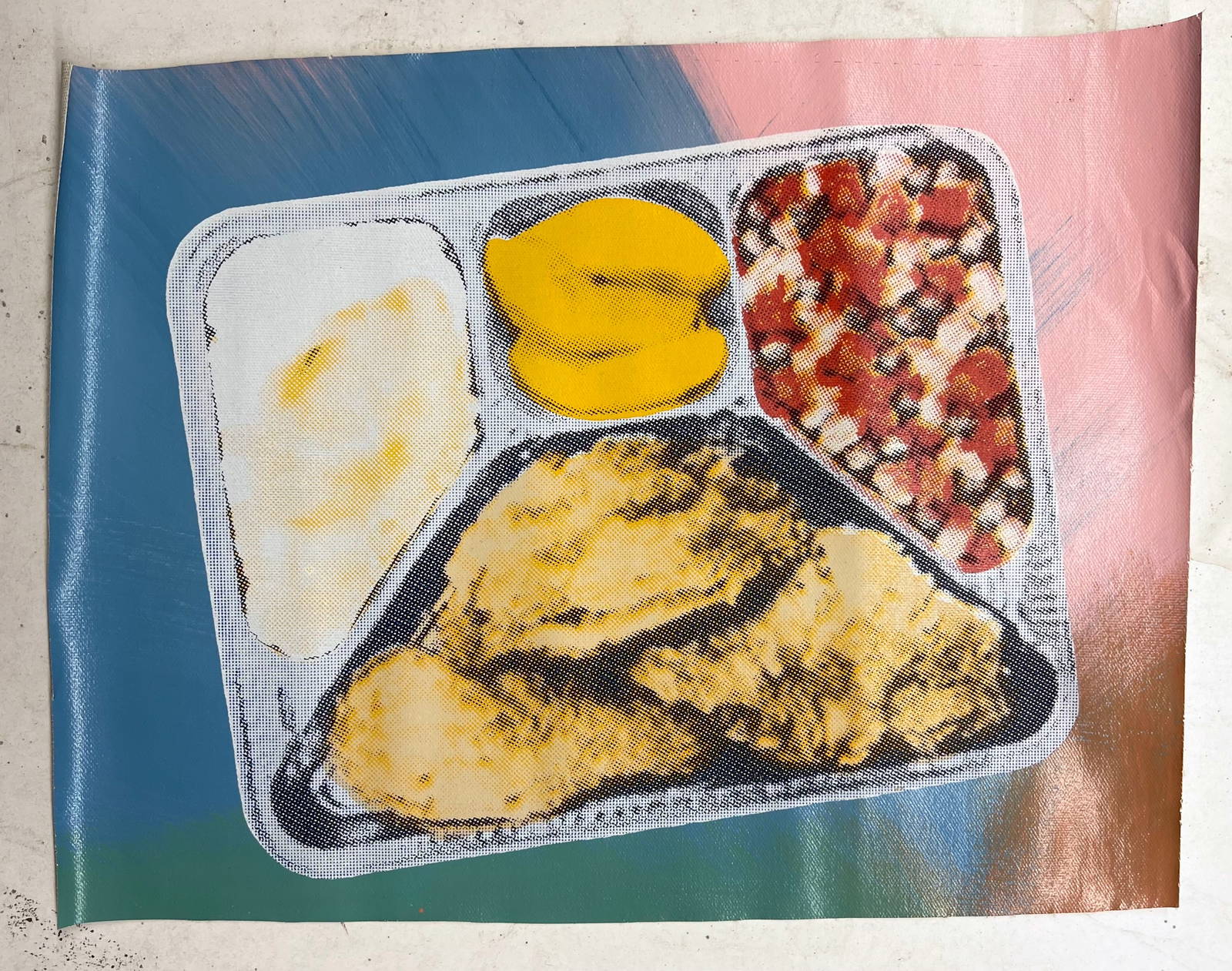 Fried Chicken Tv Dinner By Steve Kaufman Auction