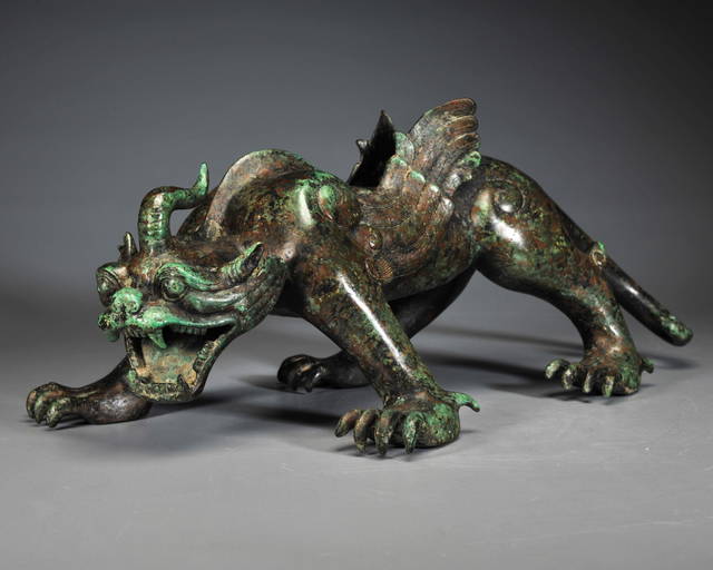 A Bronze Mythical Beast Han Dynasty - Sep 22, 2021 | Florida Antique ...