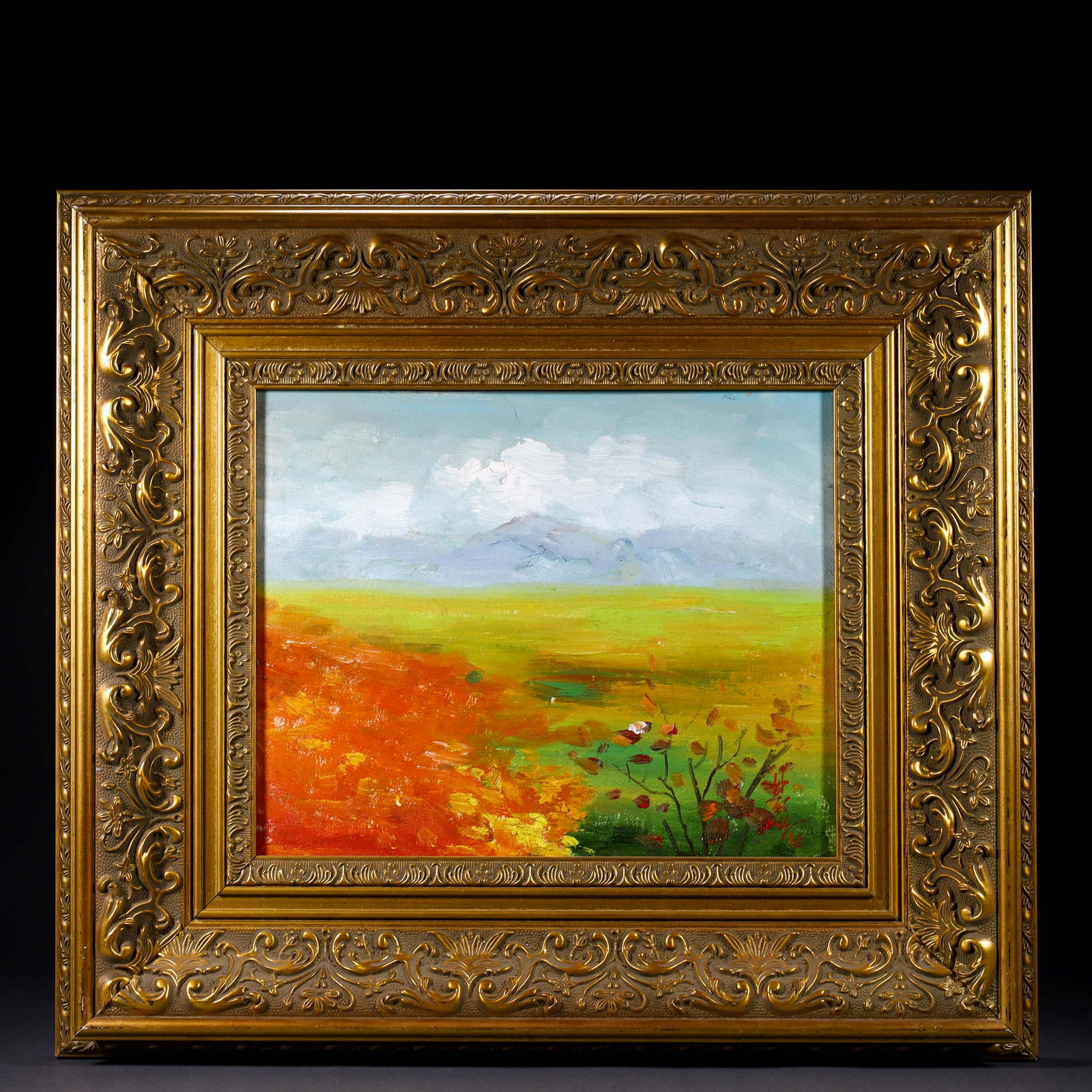 A Lin Fengmian Oil Painting Of Landscape Auction