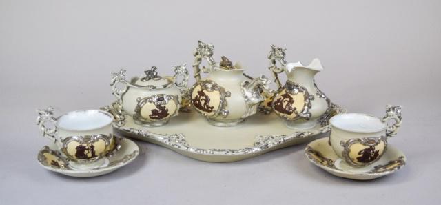 8 Piece Villeroy & Boch Mettlach Tea Set