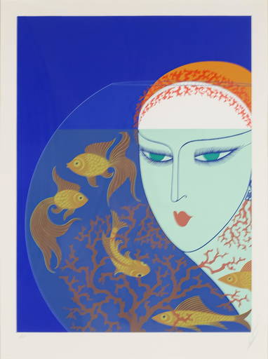 Erte Artist Proof Serigraph "Fish Bowl" (#0073) on Apr 07, 2022 ...