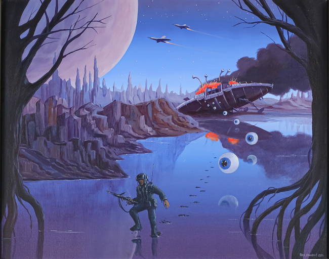 Jack Connelly Oil On Canvas