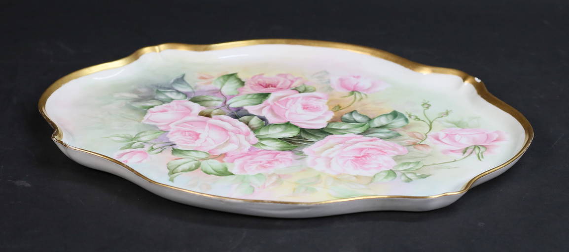 Hand Painted Limoges French Porcelain Tray