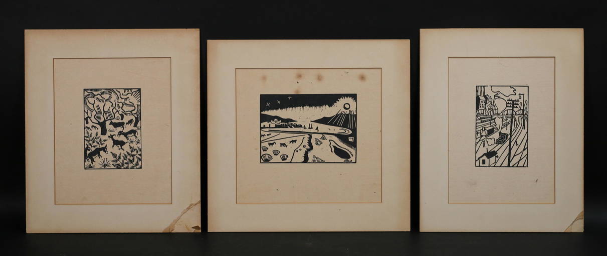 3 Richard Seewald Woodcuts