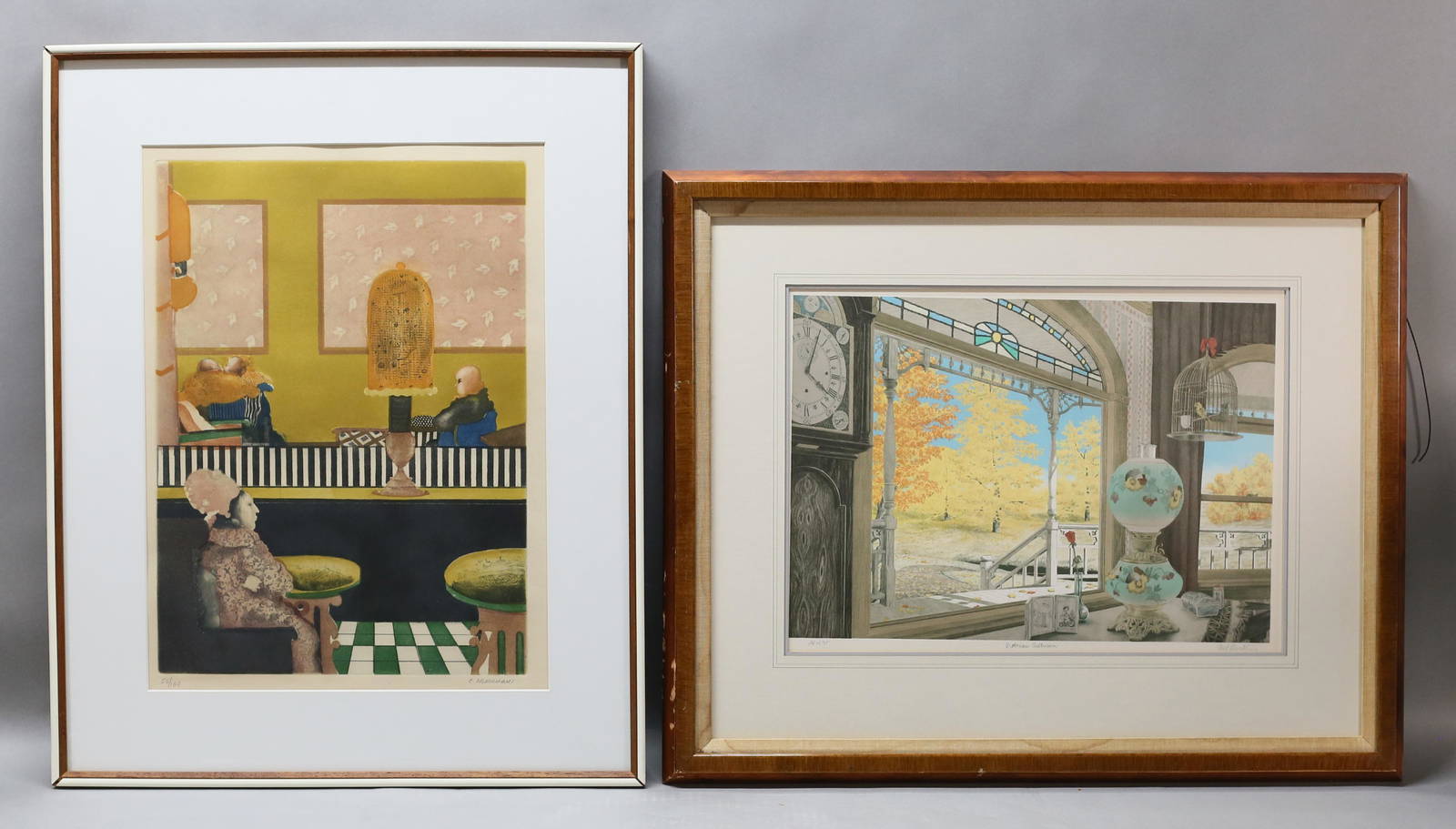 Mel Hunter Lithograph & Elie Abrahami Etching Auction