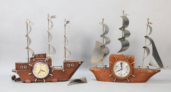 "sessions" And "united" Electric Ship Clocks