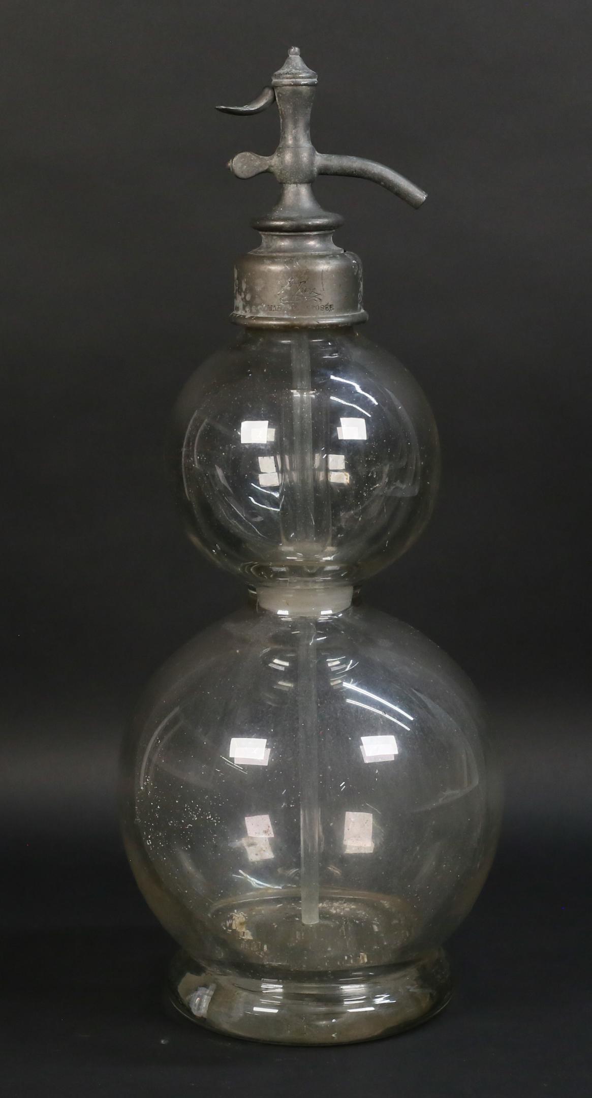 Vintage D Fevre French Double Gourd Seltzer Bottle Auction