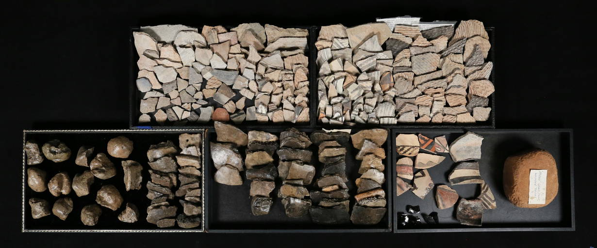 Native American Pottery Sherds Cooking Stones