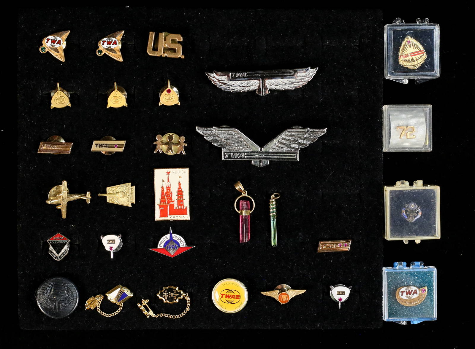 Lot Of Twa & Organizational Pins Auction