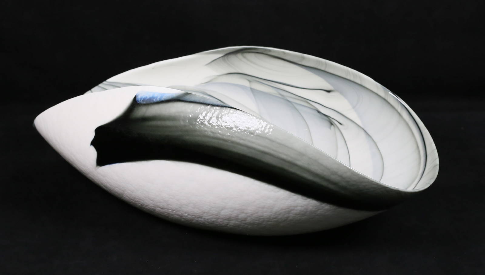 Yalos Murano Venetian Glass Shell Bowl Auction