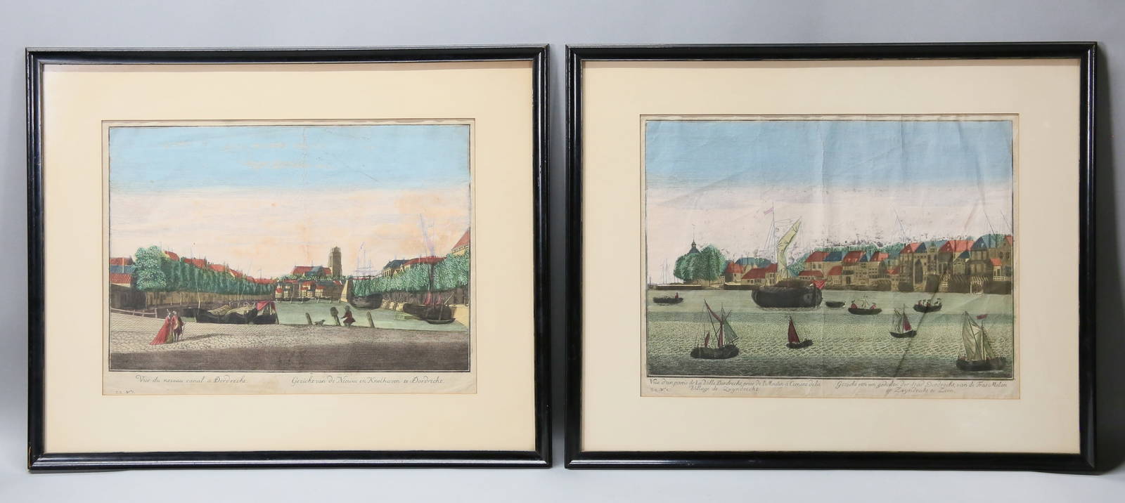2 Remondini Dutch View Engravings After R. Muys Auction