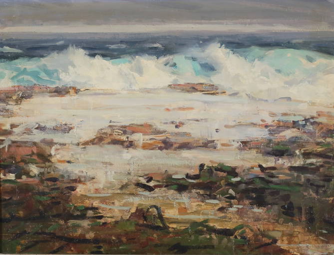 Jay Hall Connaway Oil On Panel Landscape