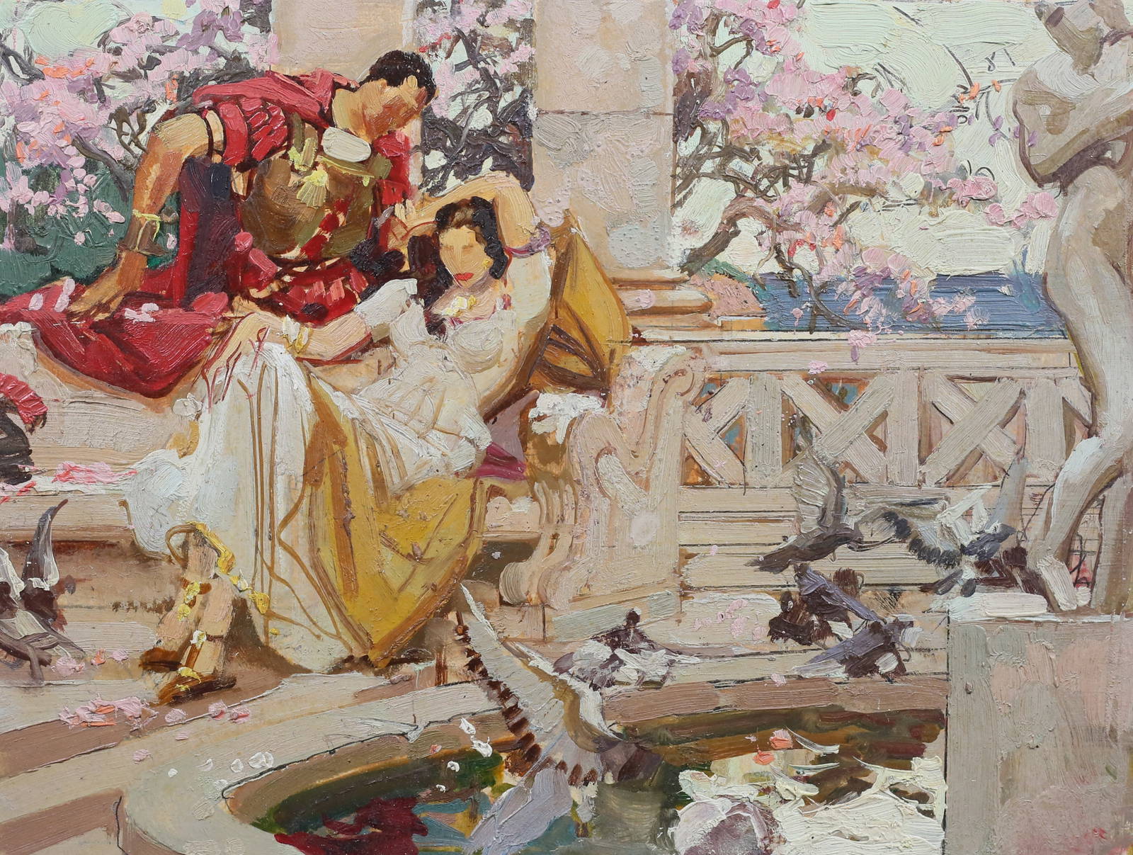 After / Study Dean Cornwell The Robe Auction