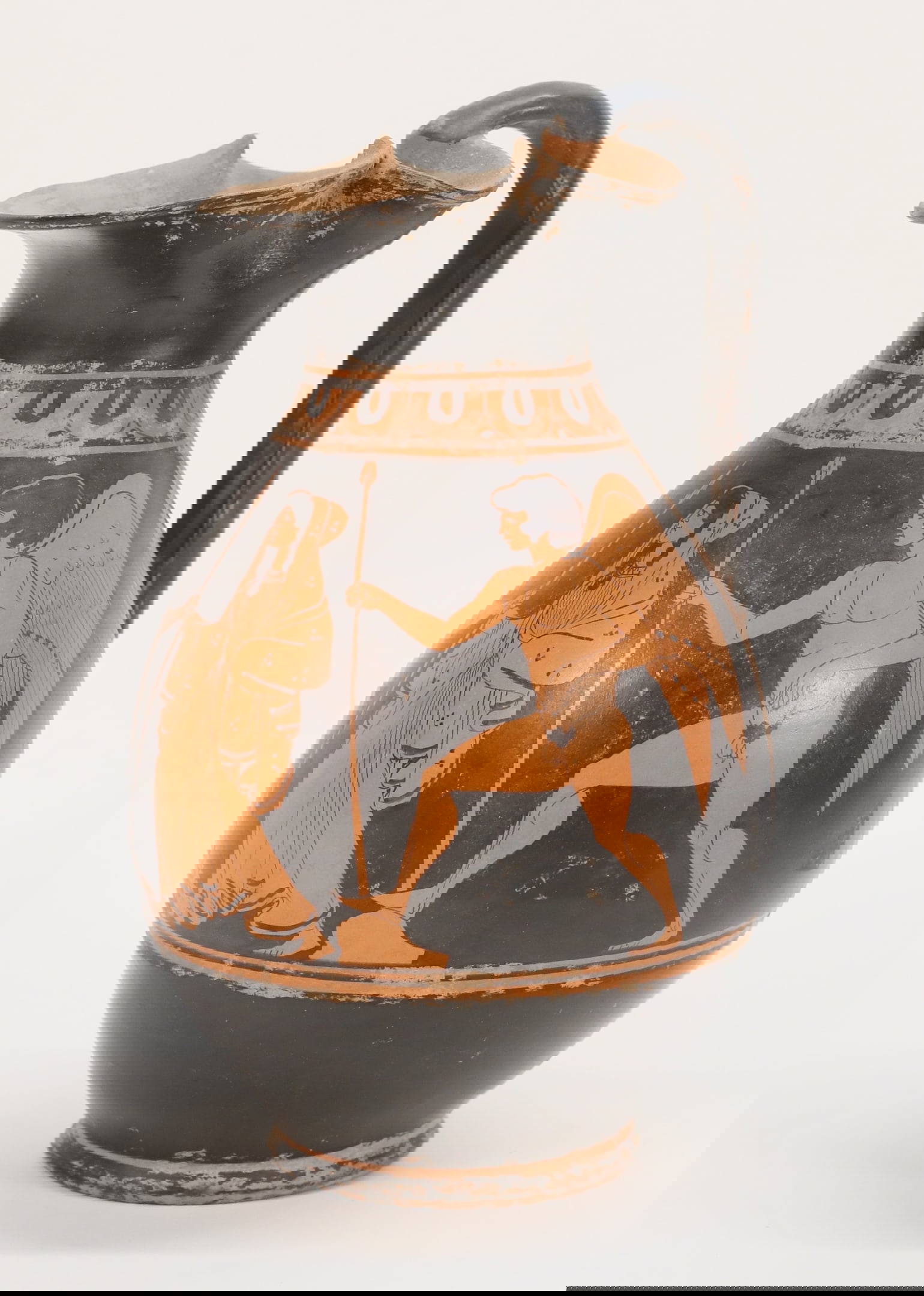 Greek Style Red Figure Pottery Chous Auction