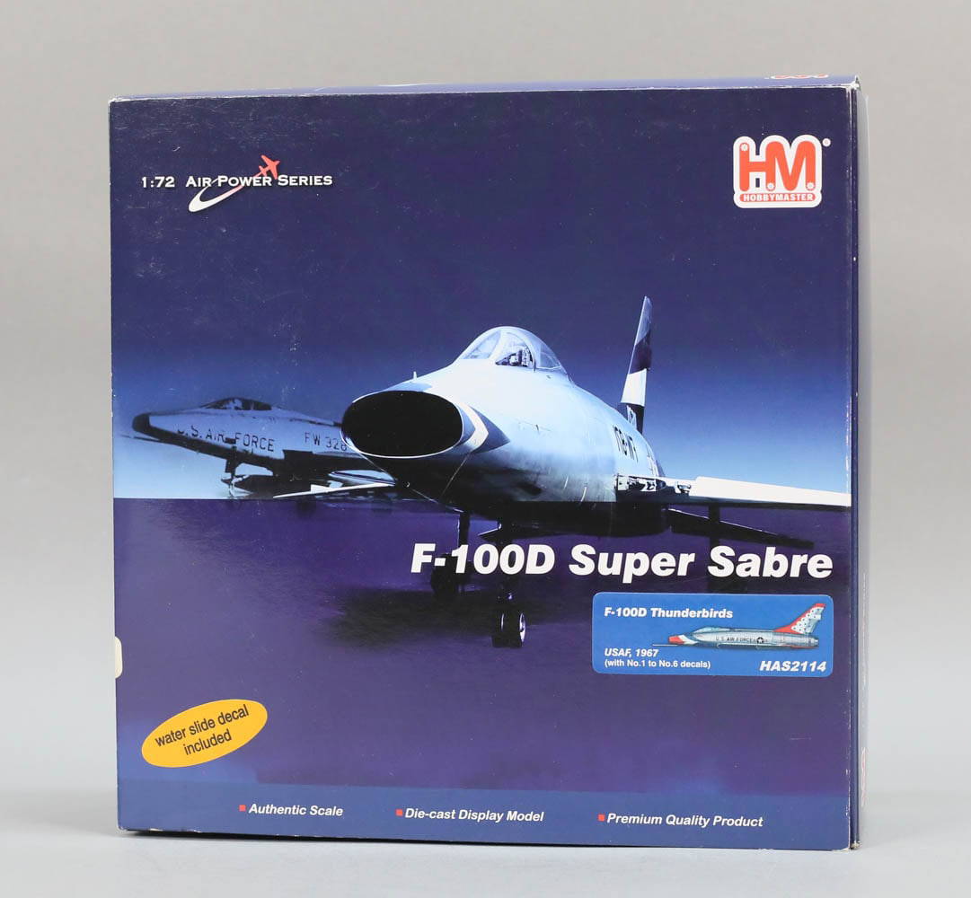 F100d Super Sabre Model Plane 1/72 Scale Auction