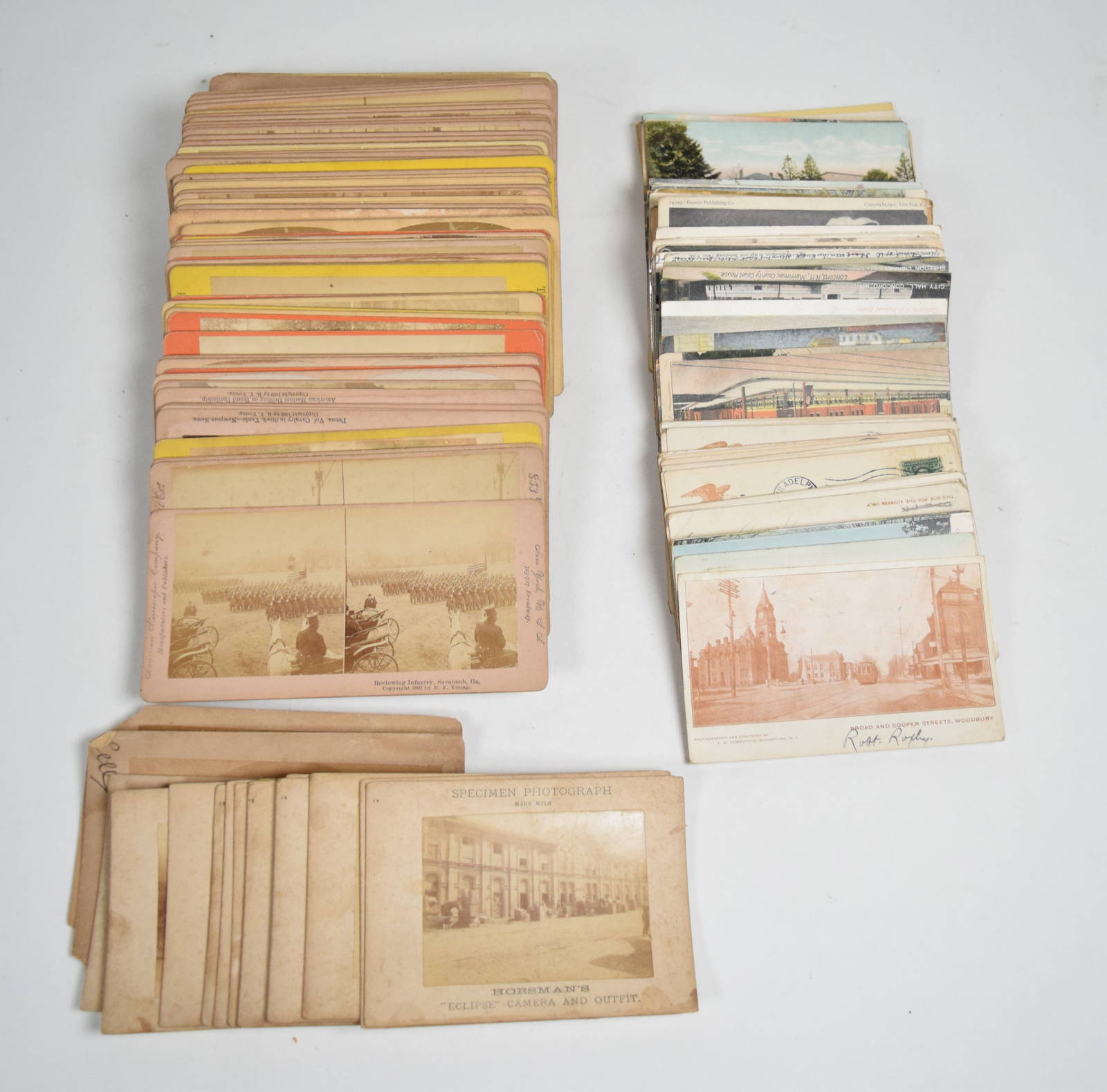 Lot Of Vintage Postcards, Stereoptic Cards Auction