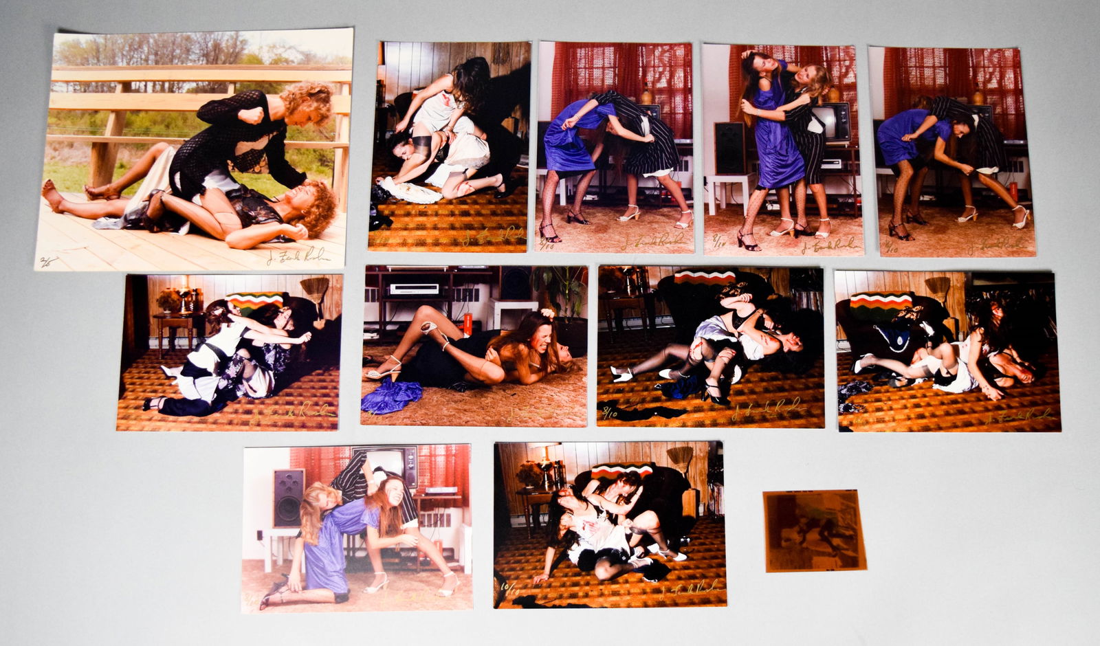 11 J. Frank Rusha Catfight Photos Auction