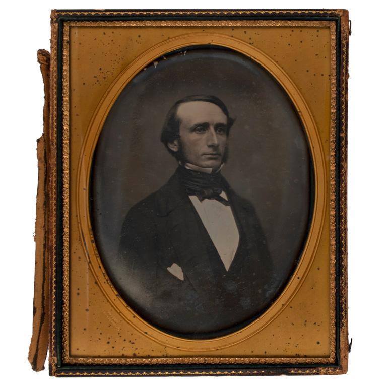 Fine Whole Plate Daguerreotype Of A Gentleman By William Shew, San ...