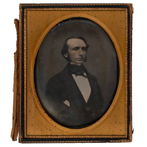 Fine Whole Plate Daguerreotype Of A Gentleman By William Shew, San ...