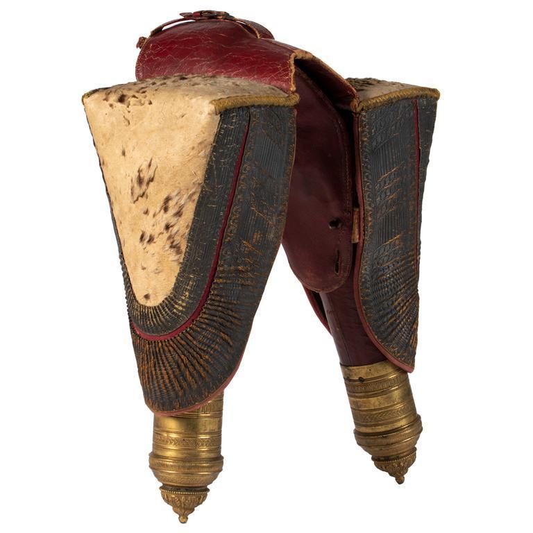 Pair of French-Style Pommel Holsters Attributed to John Coffee Hays ...