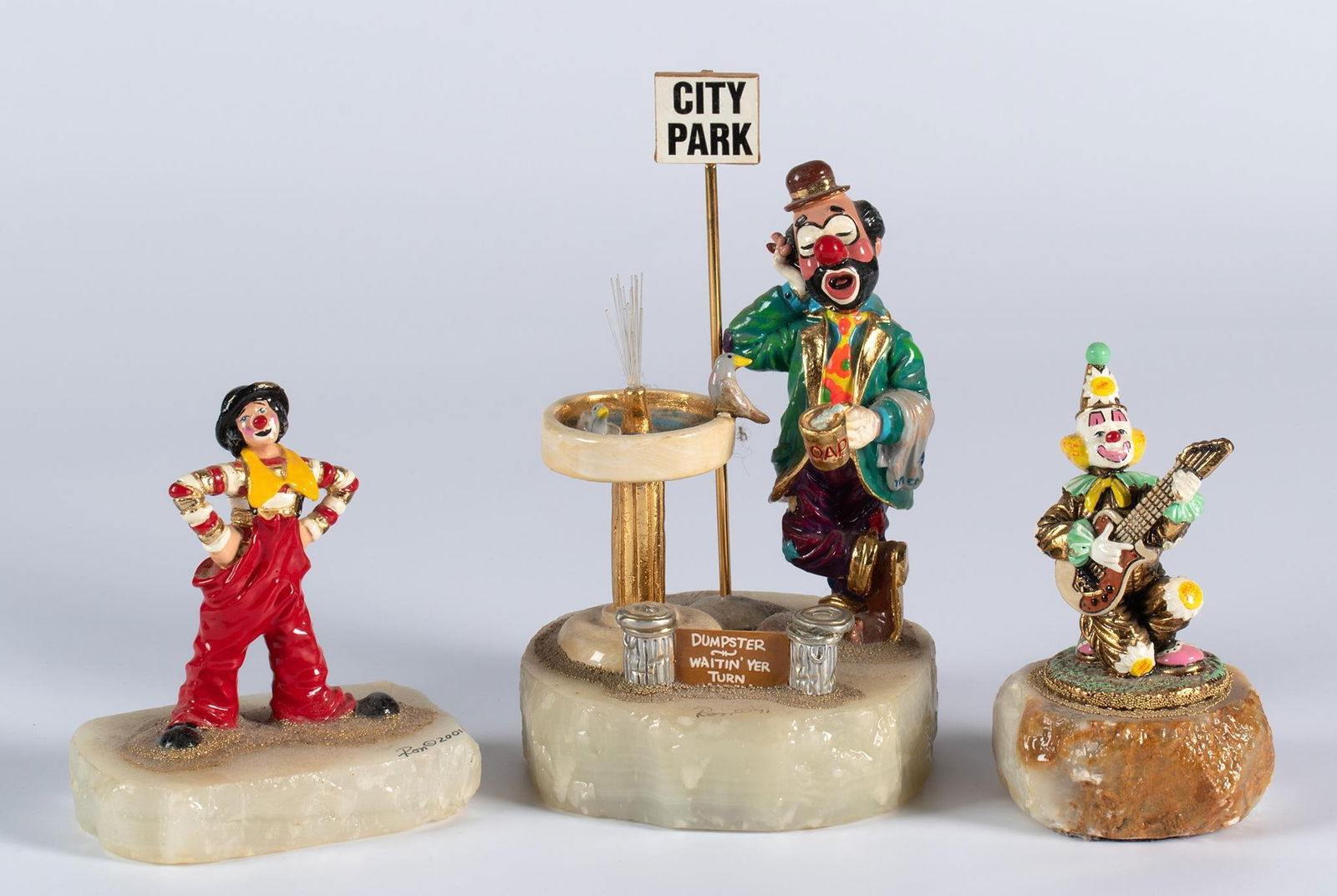 A Group Of Ron Lee Clown Sculptures Auction