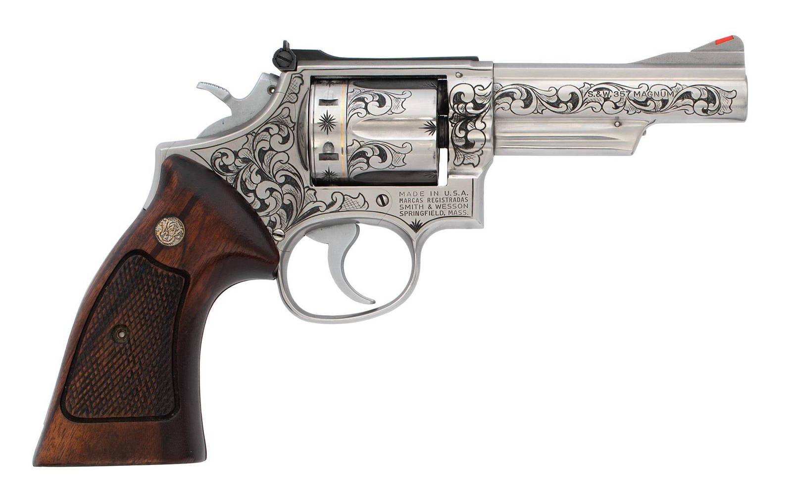 Engraved Smith & Wesson Model 66 - 1 Revolver Auction