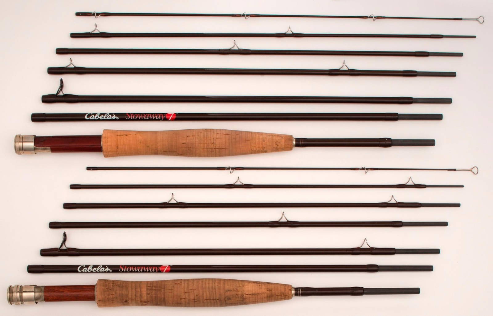 2 Cabela's Stowaway Fly Fishing Rods Auction