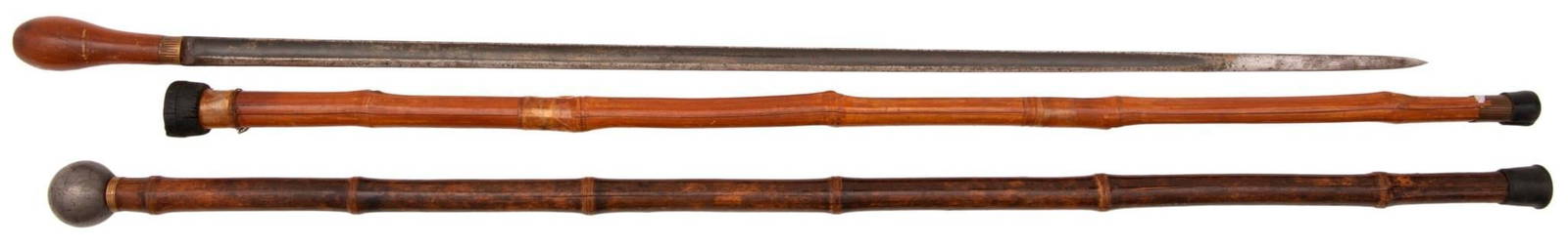 Sword And Lead Handled Walking Canes