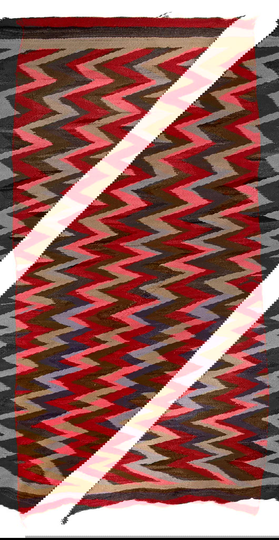 Antique Native American Wedge Weave Navajo Blanket Auction