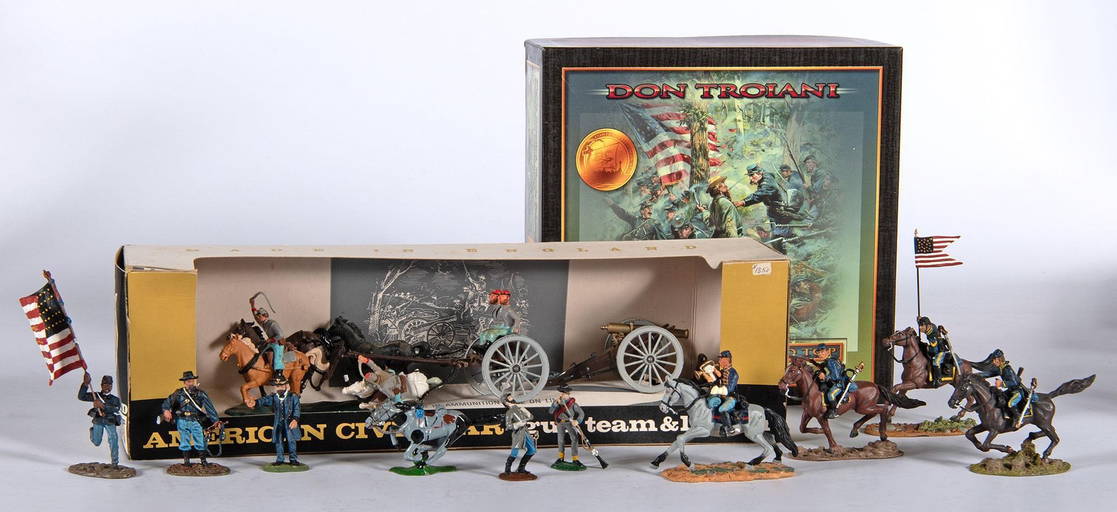 Large Group Of Various Made Civil War Painted Toy Soldiers