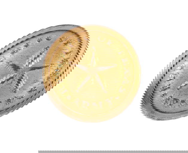 Pre Civil War Republic Of Texas Army Staff Button