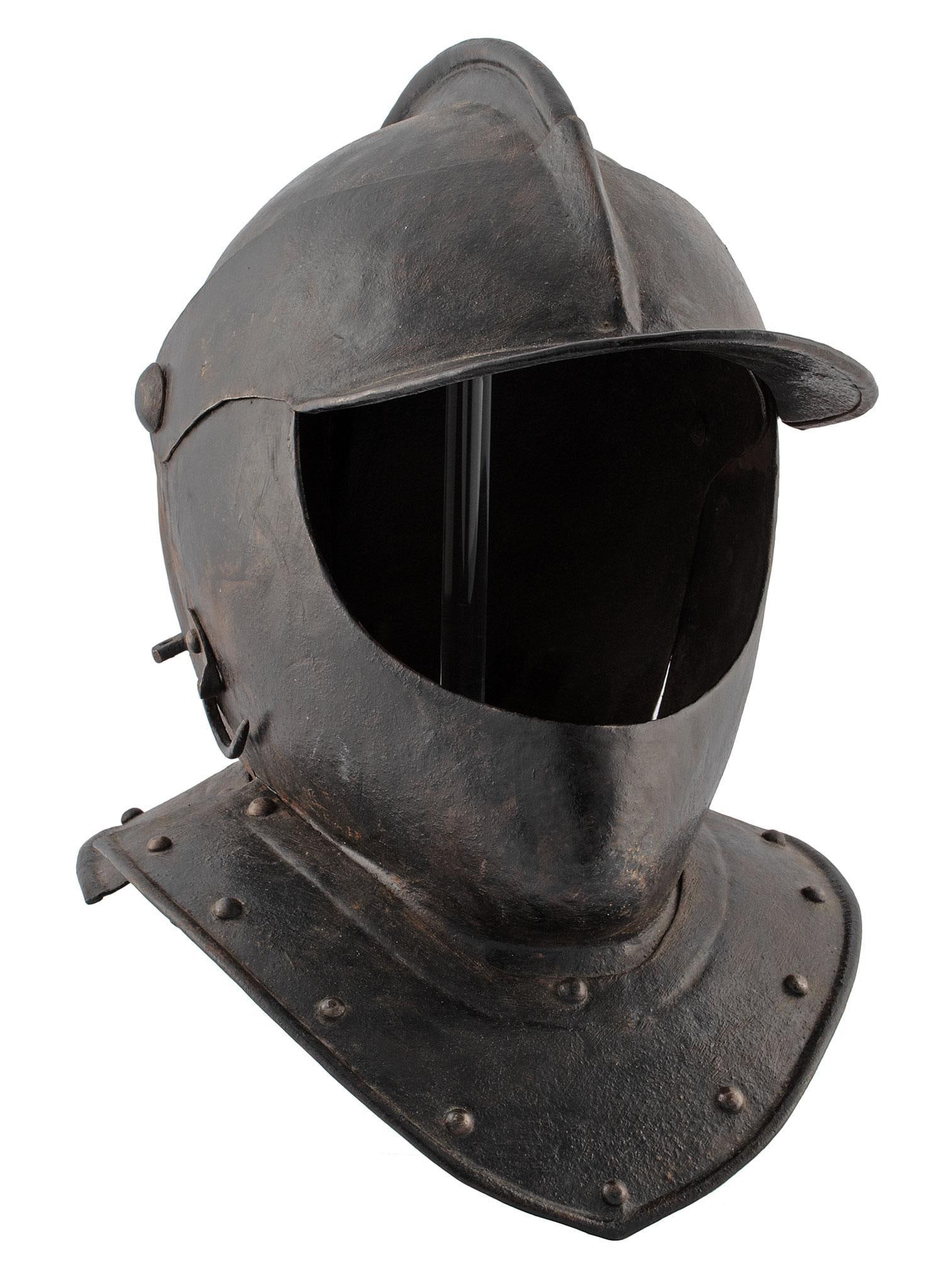 An Early 17th Century Continental Open Face Burgonet Helmet Auction