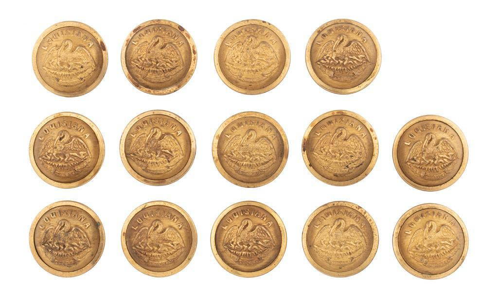 Post-civil War Louisiana State Buttons Auction