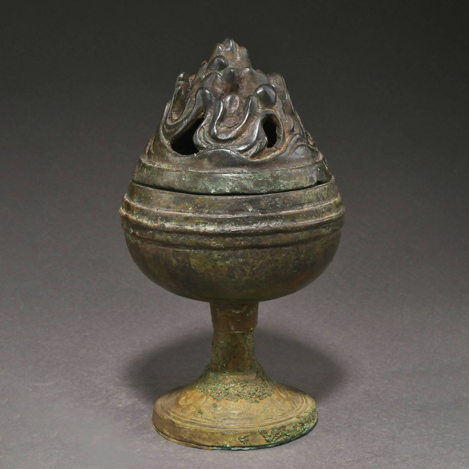 A Chinese Bronze Mount Shaped Censer Auction
