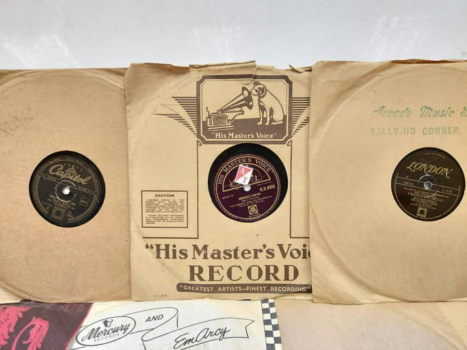 15 Rare Vintage 78' Records Including Columbia,