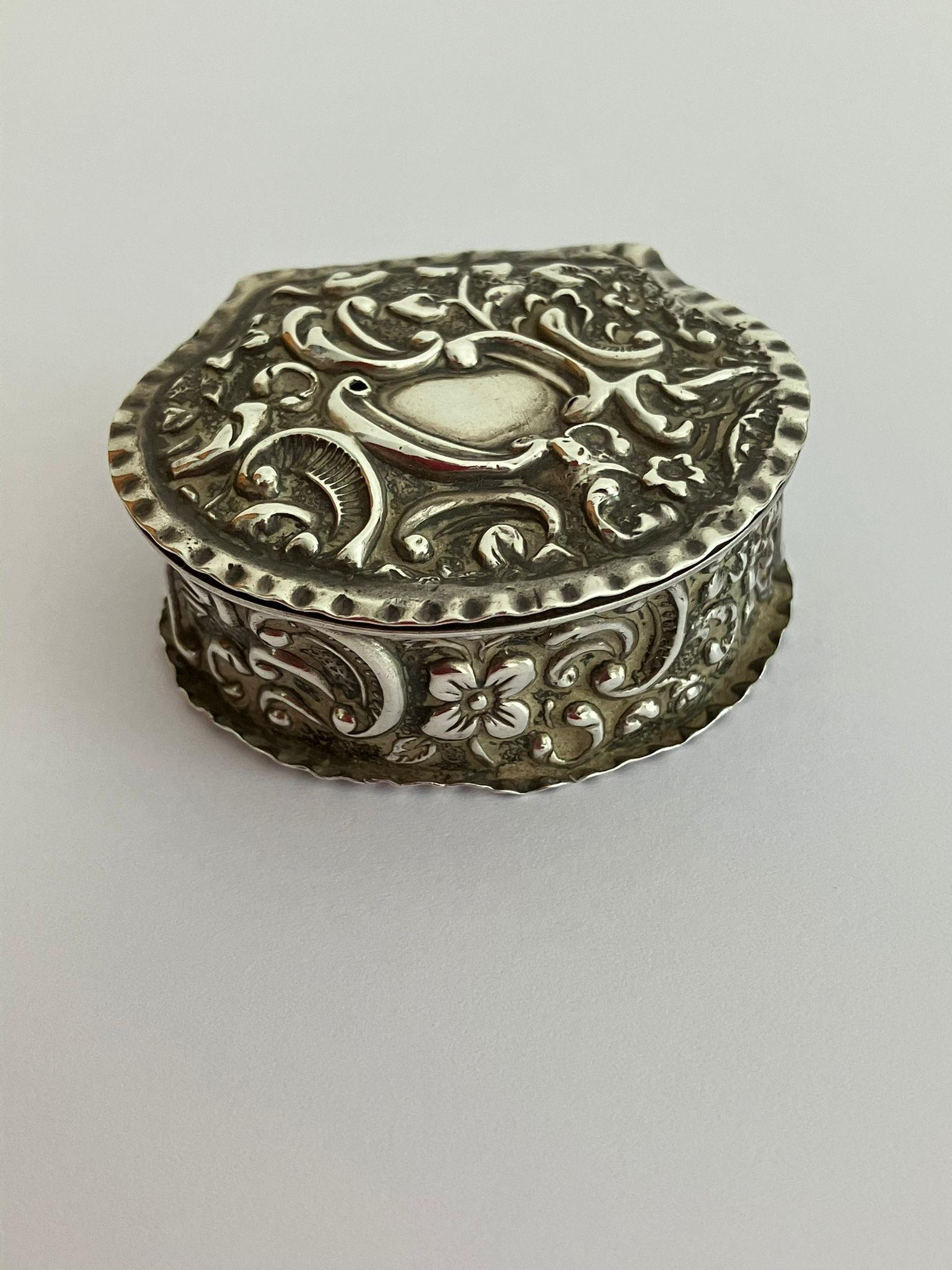 Antique Silver Snuff Box Having Clear Hallmark For James And William ...